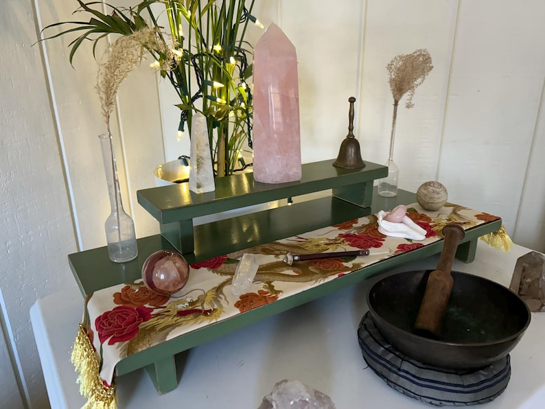 Meditation Altar Table Hand Made Spiritual Altar Table for Meditation ...