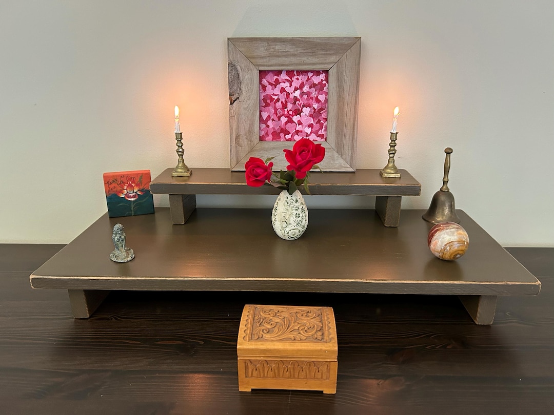 Altar Table Hand Made Spiritual Altar Table for Meditation Altar Shrine ...