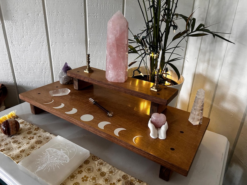 Handmade Altar Table Spiritual Practice Altar Table for Meditation ...