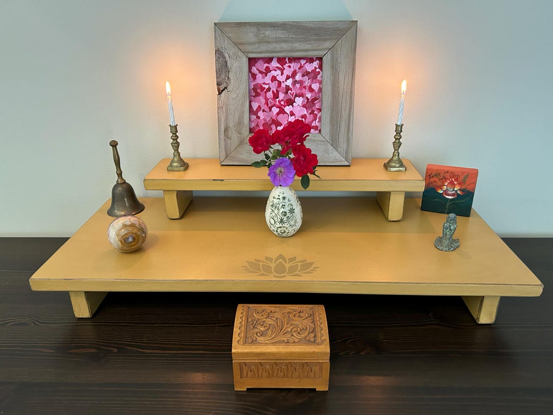 Manifesting Altar Handmade Spiritual Altar Table for Meditation and ...