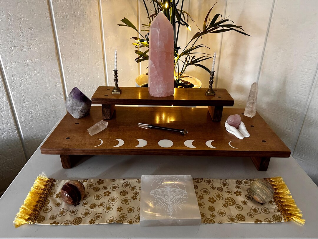Handmade Altar Table Spiritual Practice Altar Table for Meditation ...