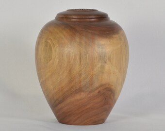 Walnut Cremation Urn Adult USA Made - Etsy
