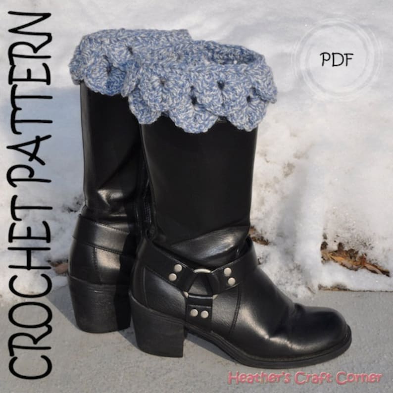 CROCHET PATTERN Crocodile Stitch Boot Toppers - Etsy