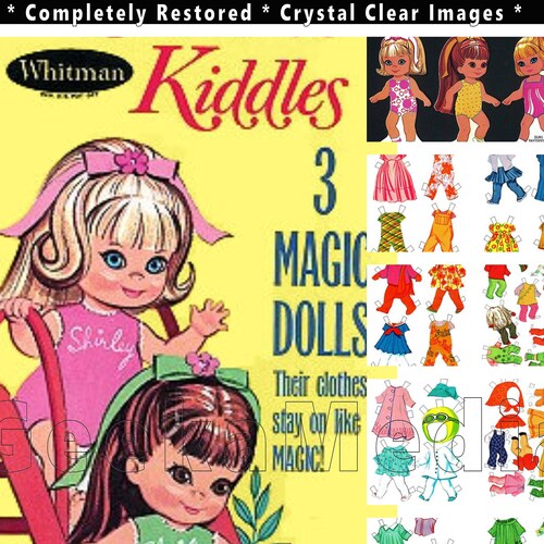 Barbie Storybook Little Kiddles Print and Play Paper Doll - Etsy