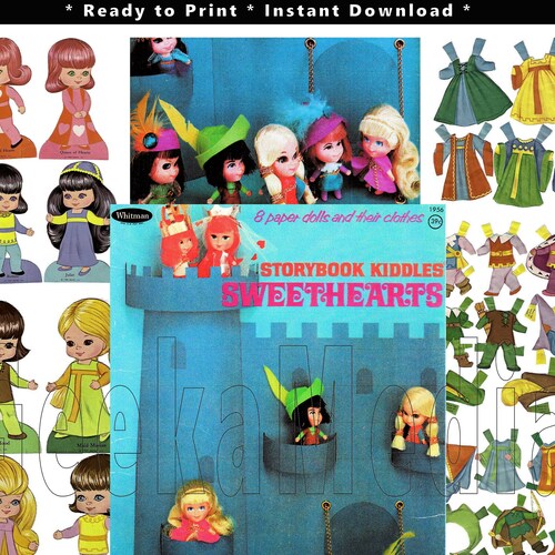 Barbie Storybook Little Kiddles Print and Play Paper Doll - Etsy
