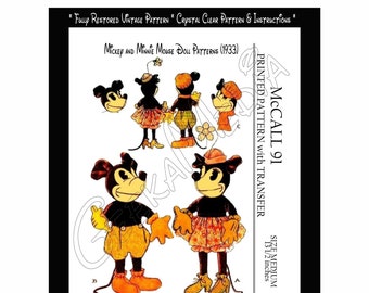 Mickey Mouse Sewing Patterns - Etsy Australia