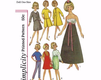 Simplicity Barbie Doll Pattern | Etsy