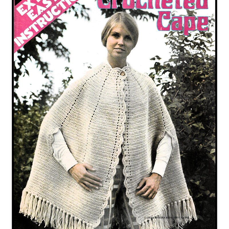 Crochet Cape - Etsy
