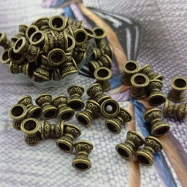 Bronze Bead Caps - Etsy