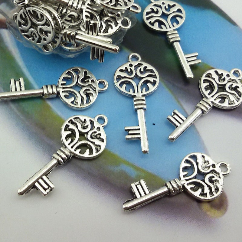 Antique Key Charm - Etsy