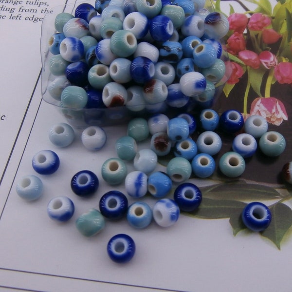 Shades of Blue Beads - Etsy