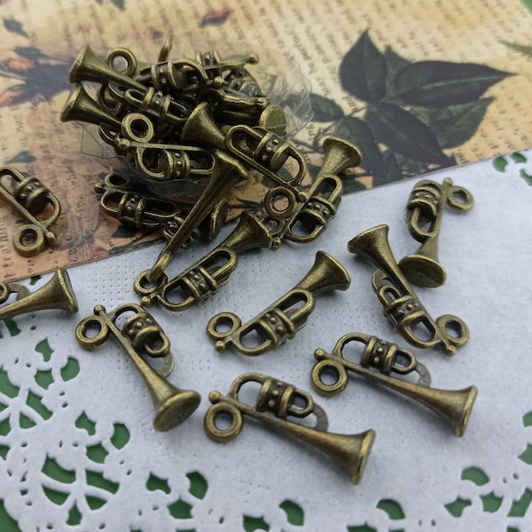 Trumpet Charm - Etsy