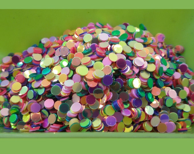 Color Mix Dot Glitter Confetti,mirror Effect Glitter Sequins,rainbow ...