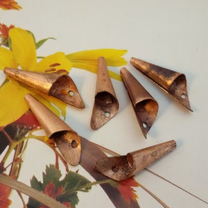 Copper Bead Caps,antiqued Copper Cone Bead Caps,copper Cone Bead End ...