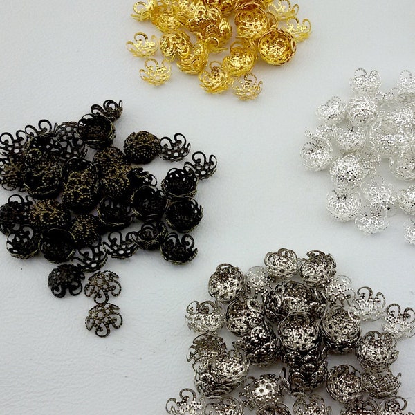 Filigree End Caps - Etsy