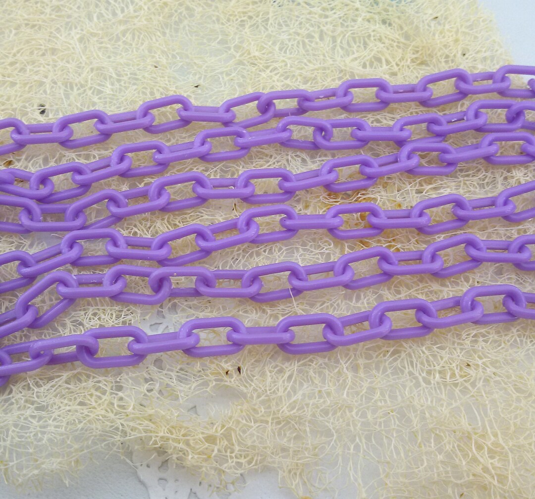 Purple Plastic Chain,purple Acrylic Cable Chain,acrylic Jewelry Chain ...