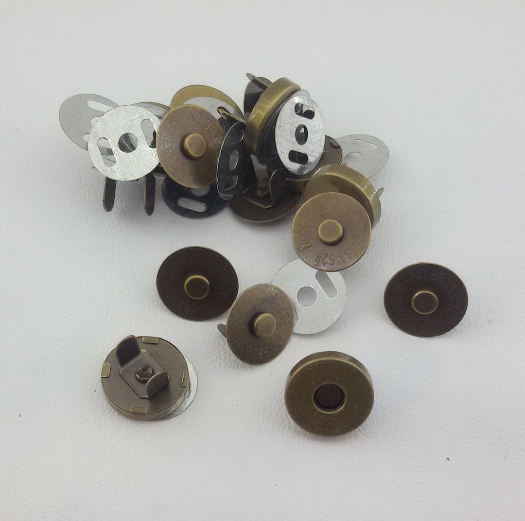 18mm Magnetic Bag/purse Clasp,4 Snap Button Fasteners,replacement ...