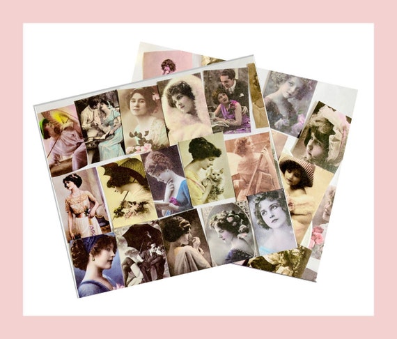 Vintage Photo Stickerold Photo Stickersscrapbook Vintage - Etsy
