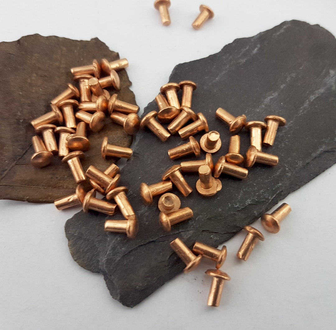 Dome Head Copper Rivets,round Head Rivets,small Copper Rivet,copper ...