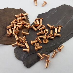 Dome Head Copper Rivets,round Head Rivets,small Copper Rivet,copper ...