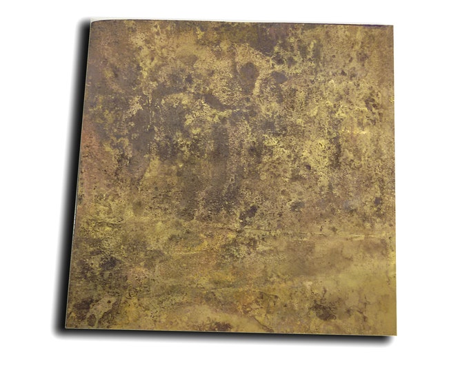 Antique Patina Brass Sheet,rustic Brass Sheet Crafting Material,metal ...