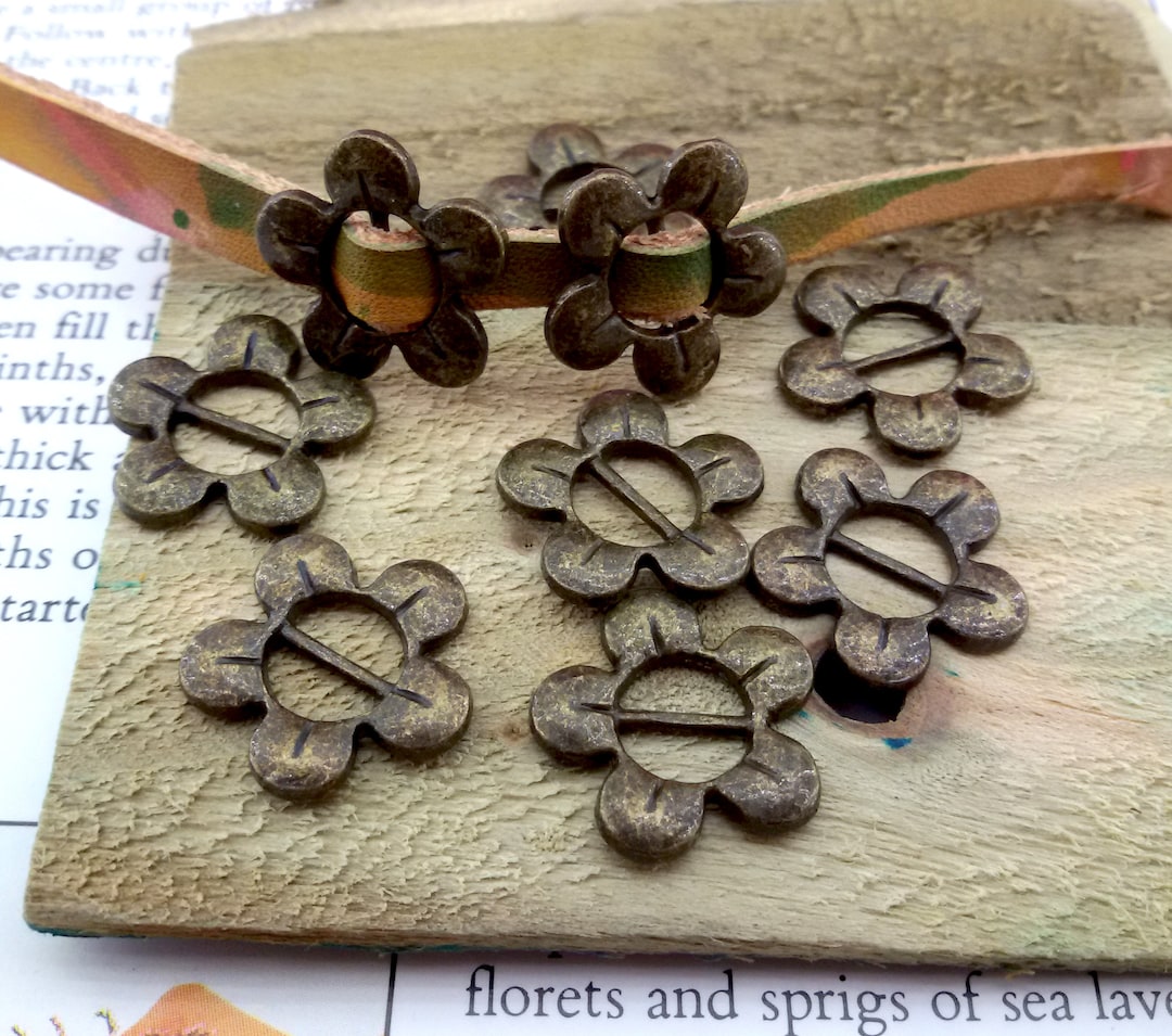Slider Charm for Bracelet,slide-on Flower Bead for Leather Bracelet ...