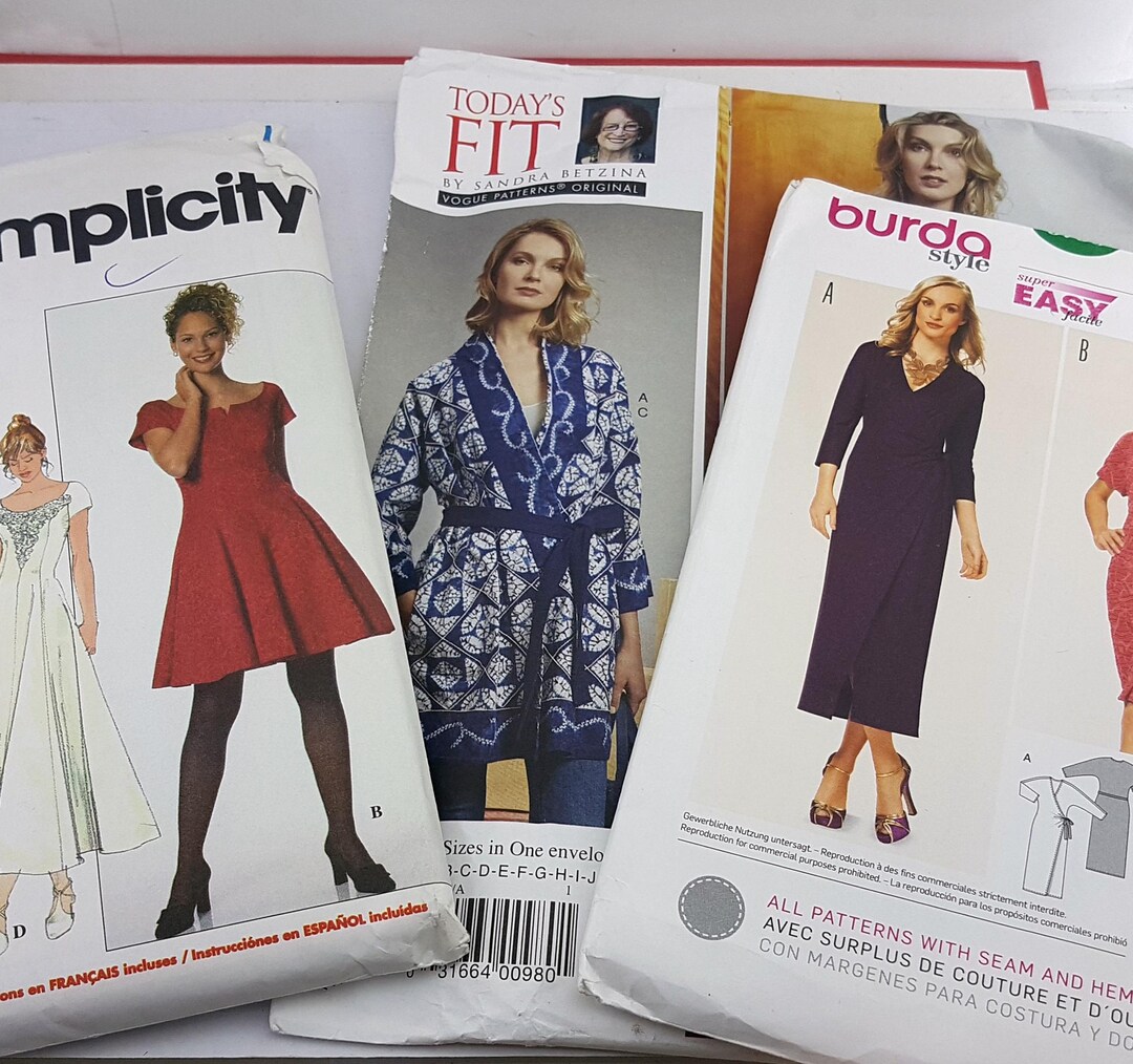 Vintage Sewing Pattern,full Scale Pattern Pieces,easy Sewing Pattern on ...