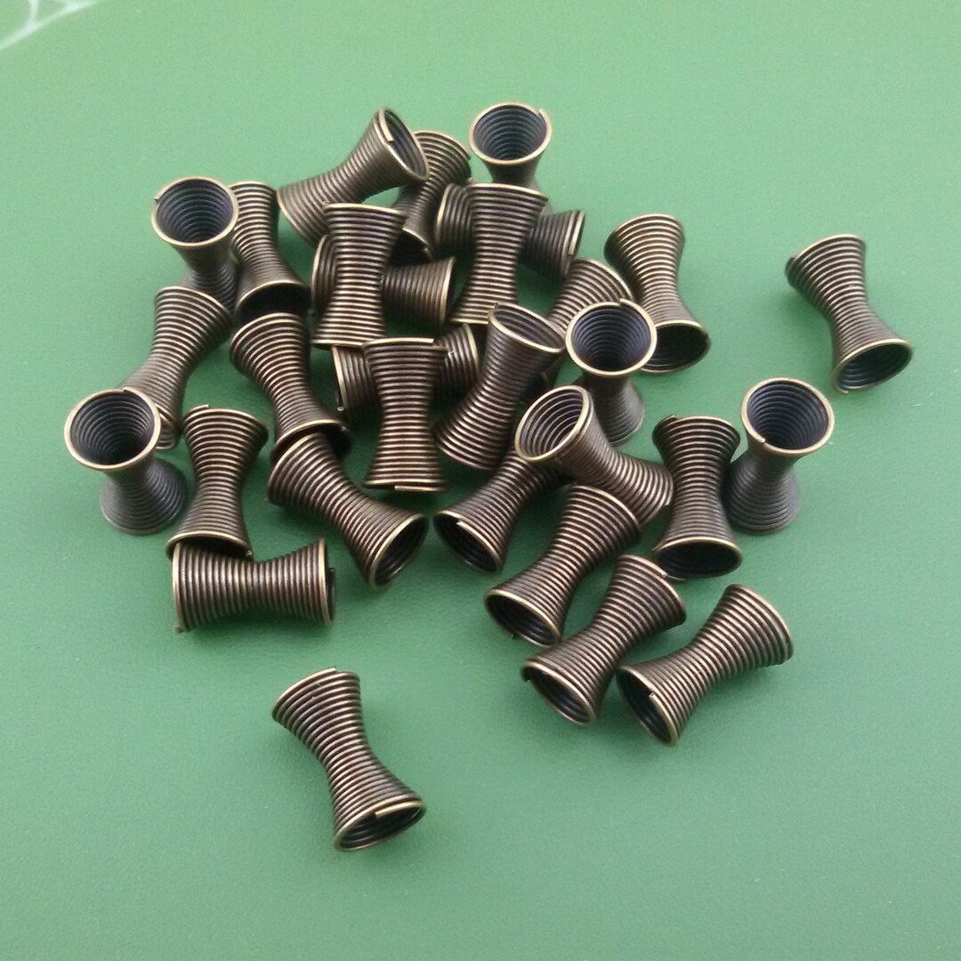 Copper Tone Bead Caps,big Hole Funnel Connector,necklace Connector,6 ...