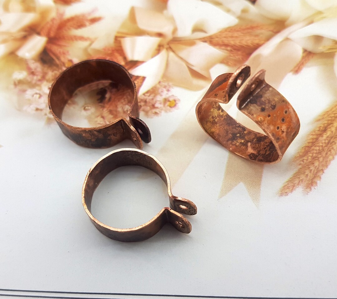 Copper Ring Setting,ring Base Antique Copper,adjustable Copper Ring ...