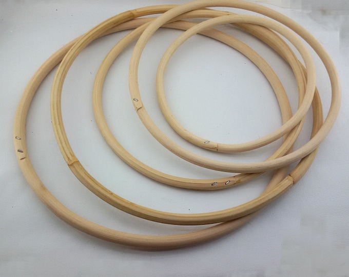 Bamboo Hoop,wooden Ring,wooden Macrame Ring,wreath Bamboo Ring,bamboo ...