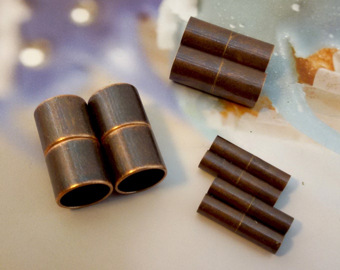 Cord End Crimp,bronze Tube Crimp Ends,slider Closing Connector,tube End ...