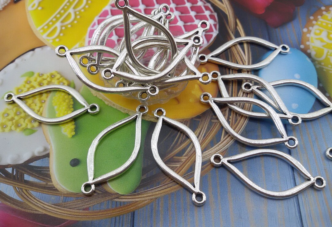 Decorative Metal Connectors Antique Silver Bracelet Connectors,long ...
