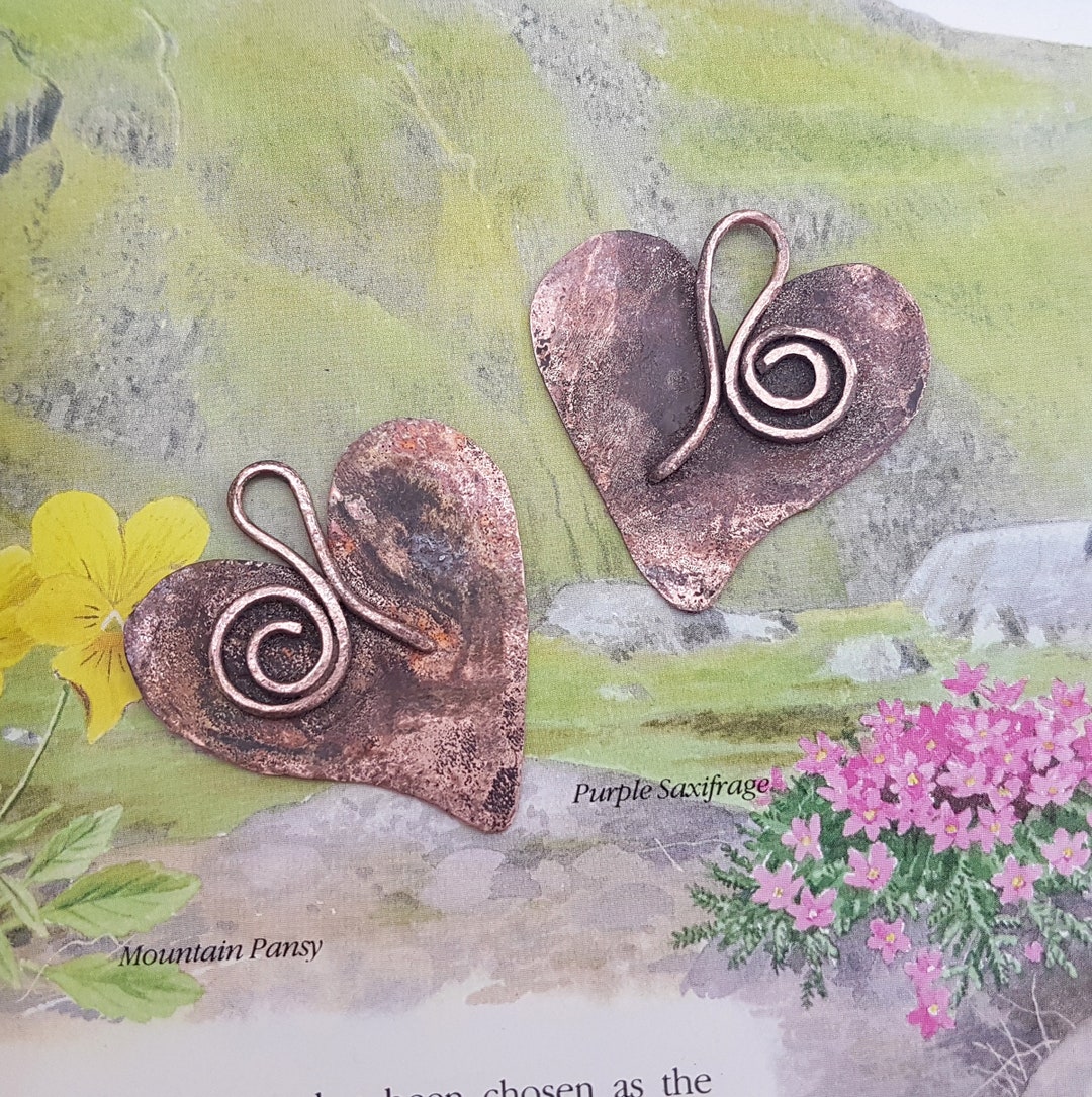 Old Patina Copper Heart Pendant,soldered Copper Heart Charm Pendant ...