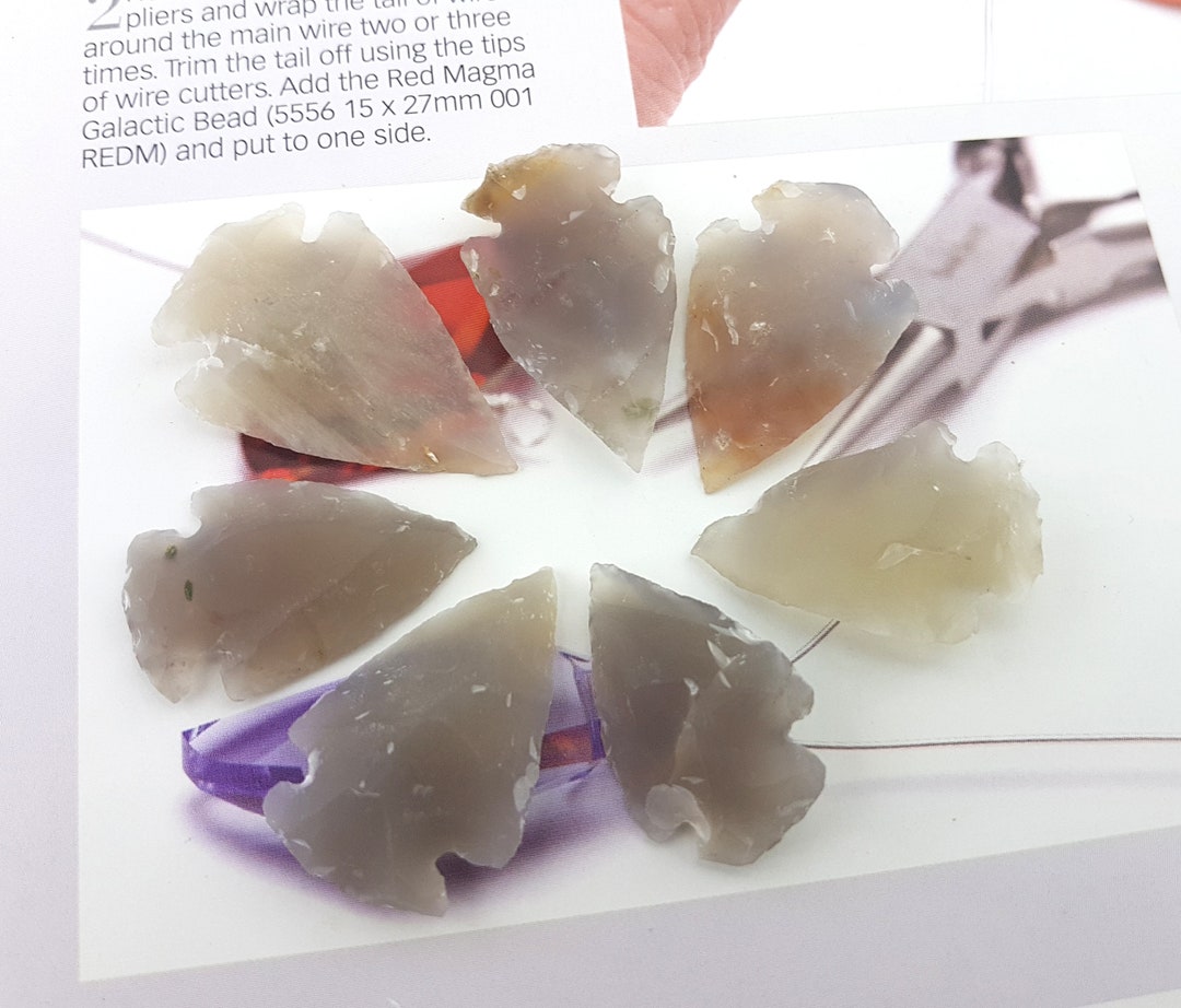 Carved Stone Arrowhead,white Flintstone Arrowhead,carved Flint Arrowhead Shape,milky White Raw ...