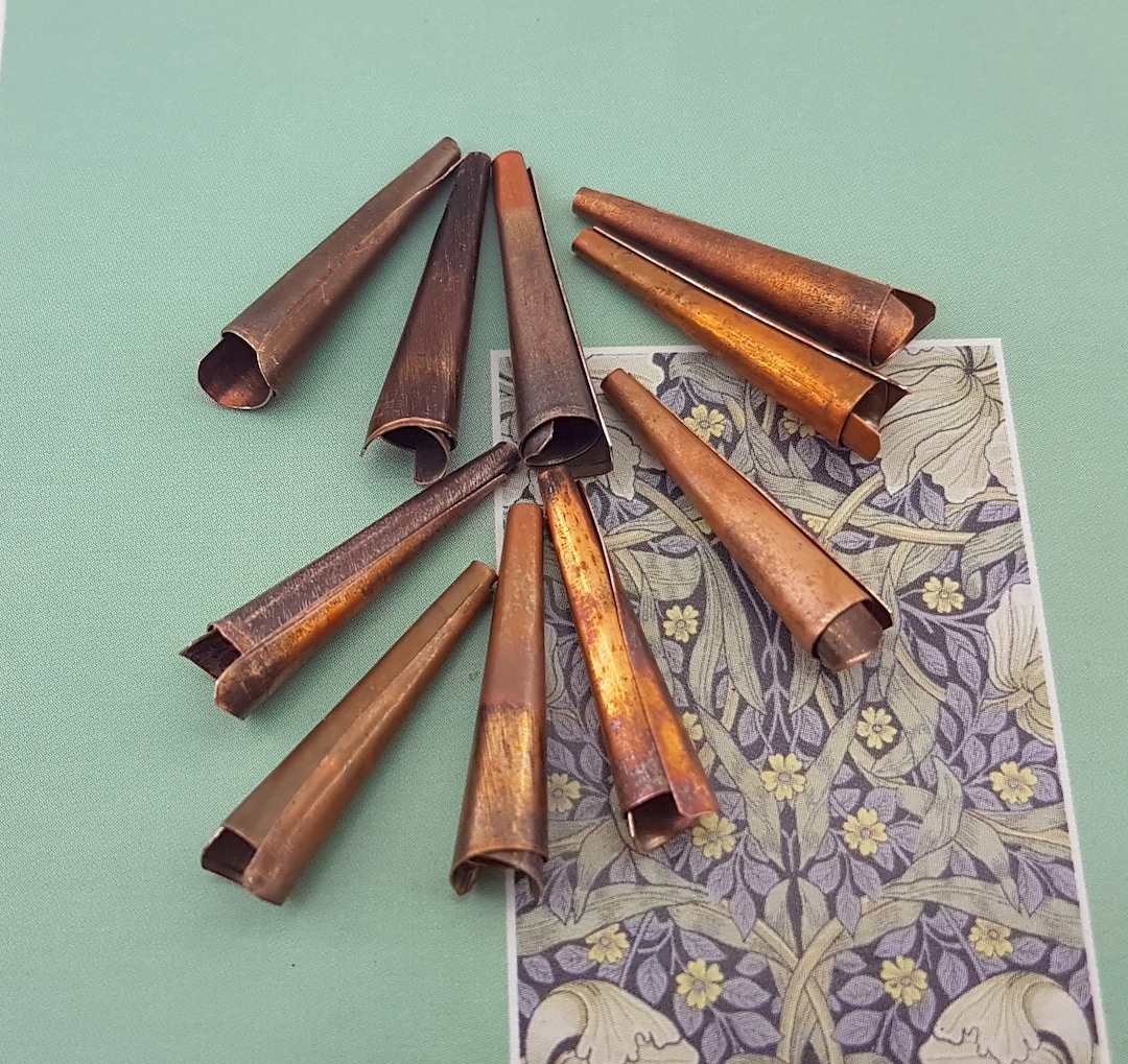 Copper Bead Caps,antiqued Cone Copper Bead Caps,patina Copper Bead Ends ...