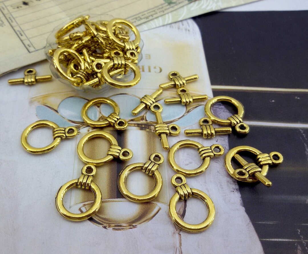 Antique Gold Tone Toggle Clasp for Necklace,bracelet Closures,ornate ...