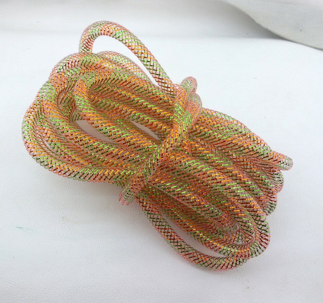 Mesh Tube,gold Nylon Mesh Tubing,hollow Tubing Mesh,rainbow Mesh Tube ...