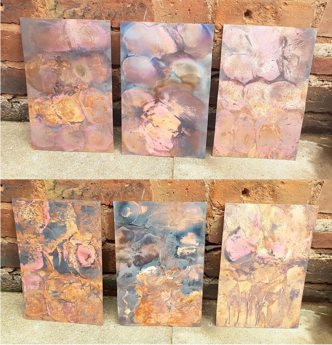 Patina Copper Sheet for Jewelry,rustic Copper Crafting Material,metal ...