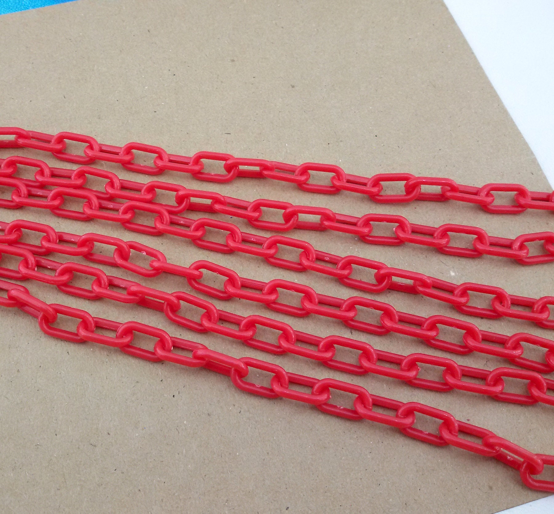 Red Plastic Chain,red Acrylic Cable Chain,acrylic Jewelry Chain,acrylic ...