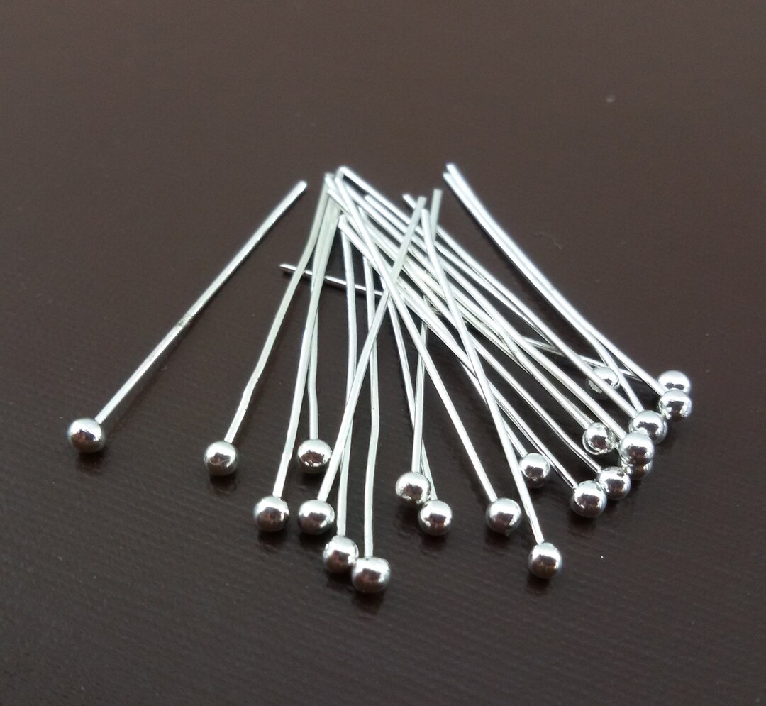 Ball Head Silver Color Pin,ball Point Silver Pin,silver Tone Ball Head ...