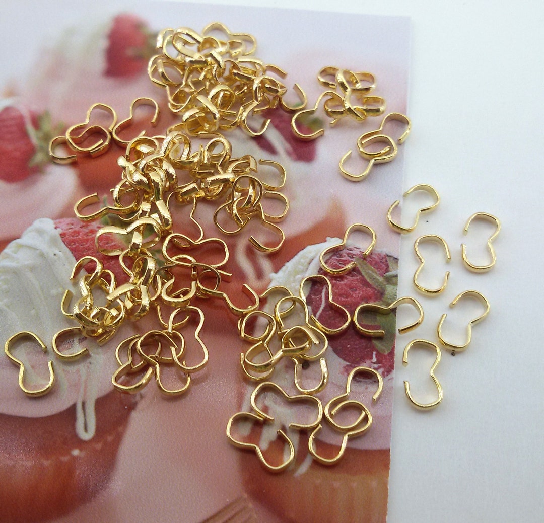 3 Shape Connectors Gold Links,8 Shape Connectors Gold Tone,bright Tone ...