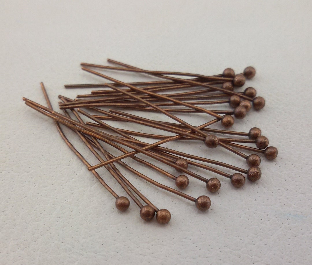 Ball Head Copper Pin,ball Point Pin,copper Ball Head Jewellery Pin,bead ...