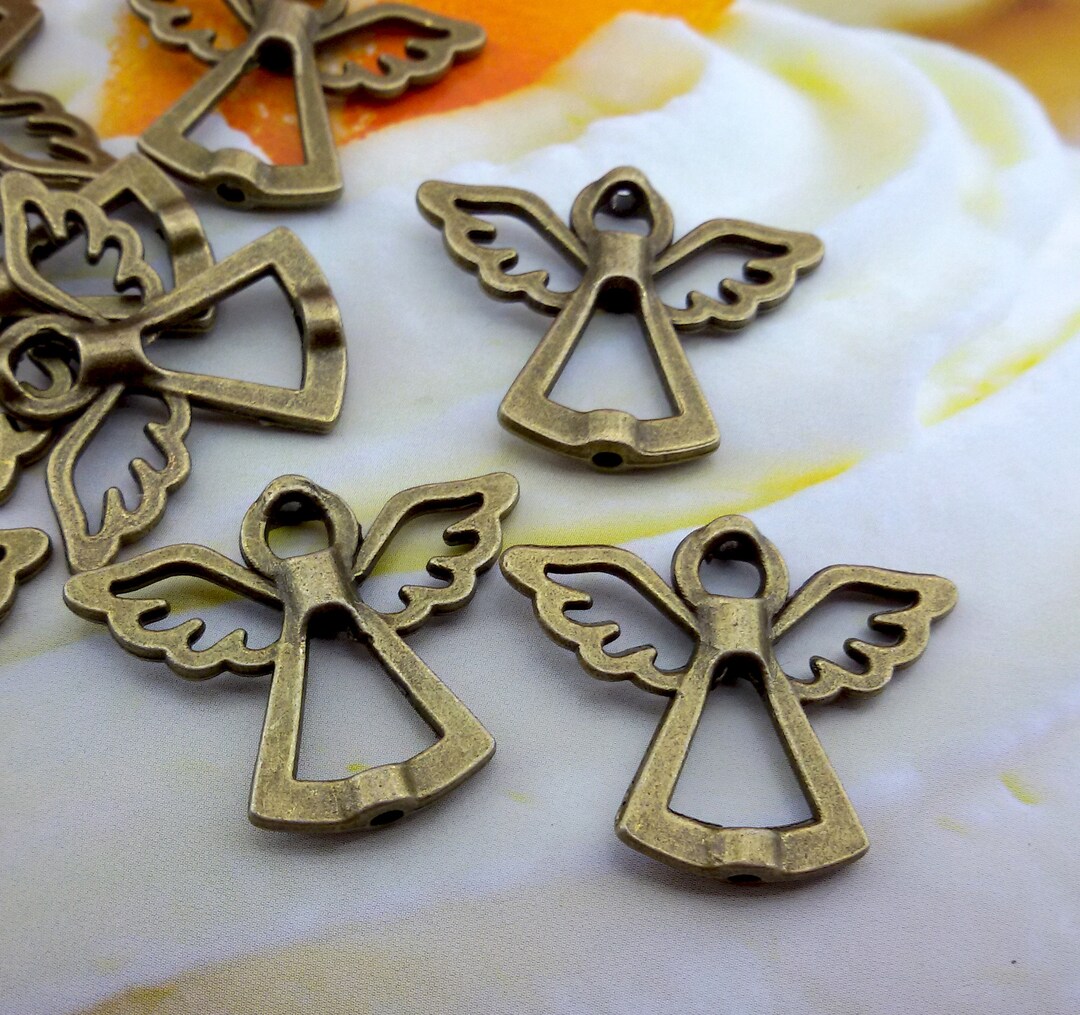 Angel Bronze Tone Links,angel Connectors,angel Bracelet Connector ...