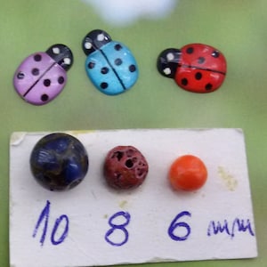 Ladybug Cabochon,color Mix Flat Back Ladybug,resin Ladybug Embelishment ...