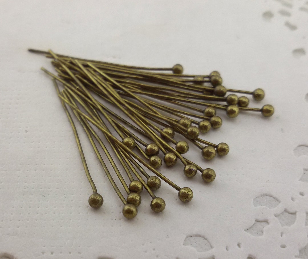 Ball Head Bronze Tone Pin,ball Point Antique Bronze Ball Pin,ball Head ...