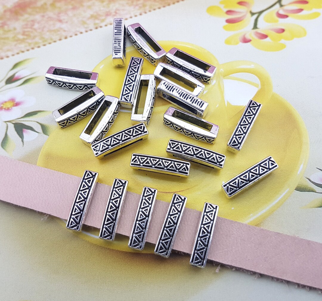 Slider Charm for Bracelet,slide-on Decorative Bead for Leather Bracelet ...