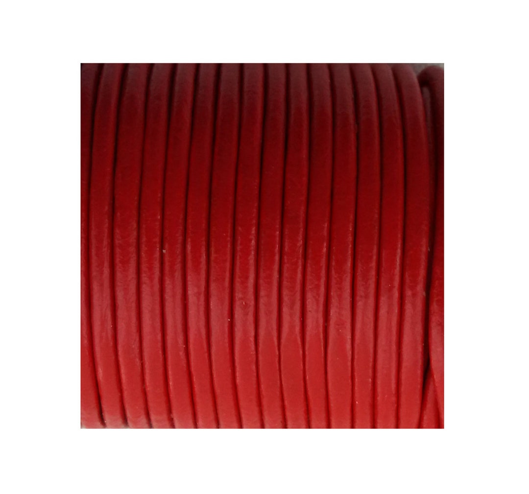 Leather Cord for Jewelry,2 Mm Leather Cord,1 M Red Round Leather Lace ...