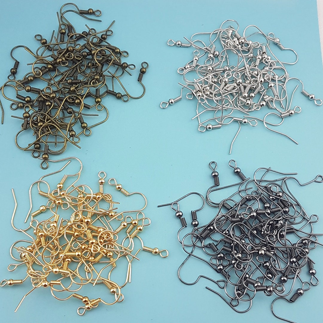 French Ear Wires Silver Tone,gold Tone French Ear Wires,mixed Earring ...