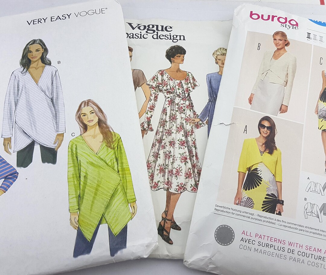 Vintage Sewing Pattern,full Scale Pattern Pieces,easy Sewing Pattern on ...