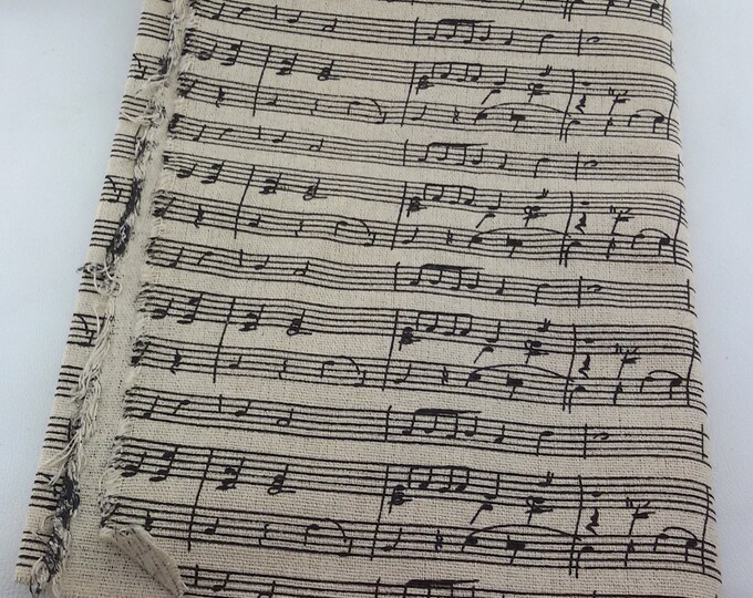 Cotton Linen Fabric,musical Note Design Cotton Patch,patchwork Fabric ...